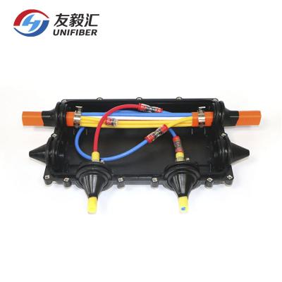 China FTTH Air Blown Micro Duct Bulk Fiber Optic Cable Distribution Closure for sale