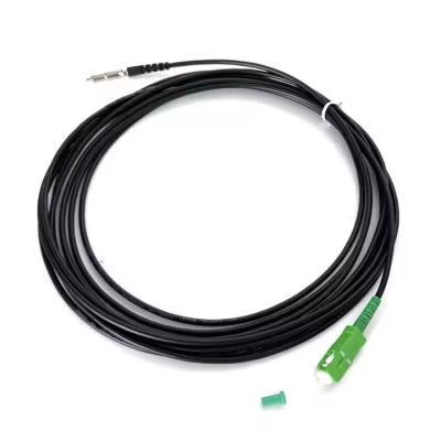 China Pullable Pushable Fiber Optic Patch Cord SC/APC Pre-connectorized FTTH Drop Cable Pulling/Pushing through the wall for sale