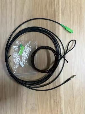 China Pullable Pushable Fiber Optic Patch Cord SC/APC Pre-connectorized FTTH Drop Cable Pulling/Pushing through the wall for sale
