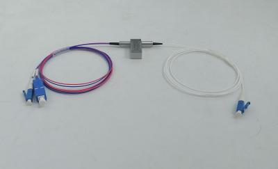 China Polarization maintaining 1x2 PM mechanical optical switch non-latching 1310nm 1550nm for sale