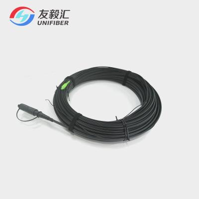 China 100FT SST-drop-toneable 1F Outdoor pre-connectorized Dielectric Flat Drop Cable G657A2 Optitap naar SC/APC Te koop