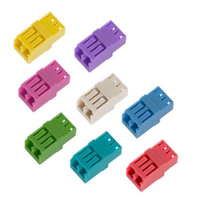 China Yellow / Red / Blue LC Duplex Adapter RJ45 Low Environmental Sensitivity for sale