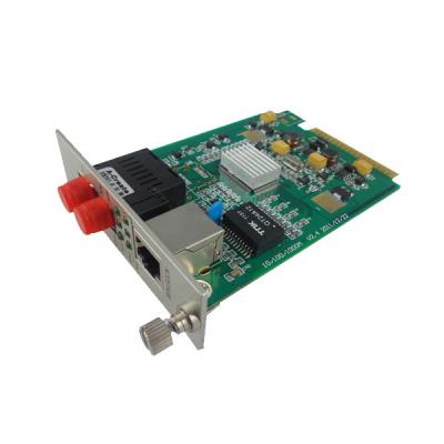 China Card Fiber Optic Media Converter IEEE 802.3 Standard Protocol Low Power Consumption for sale