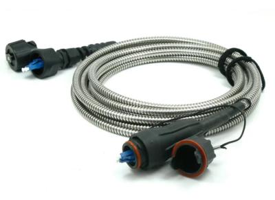 중국 튼튼한 강철 기갑 섬유 광학적인 접속 코드 방수 FTTA FULLAXS LC-ODVA 판매용