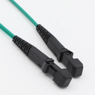 China Multimode Fiber Optical Patch Cord 62.5/125um Aqua LSZH Jacket MTRJ Female To MTRJ Female for sale