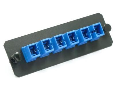 China Cold Rolling Steel Fiber Optic Patch Panel Adapter Racks Singlemode SC 6 Ports for sale