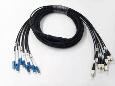 중국 기갑 광섬유 접속 코드 두 배 칼집 2/4/8/12/24 섬유 탈주 케이블 판매용