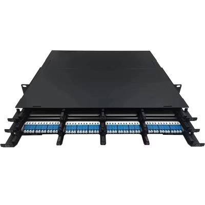 China MPO Fiber Optic Patch Panel 10G/40G/100G Data Center Cabling Systems 1U For 144 Fiber for sale