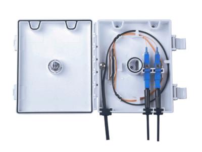 China Durable Wall Mount Termination Box , 2/4/6 Cores Fiber Optic Termination Cabinet for sale