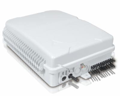 China 8/12/16 Cores Splice Fiber Optic Termination Box Enclosure Integrated With Splice Cassette for sale
