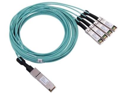 China PIN Rx Fiber Optic Transceiver QSFP28 To 4x 25G SFP28 Breakout Active Cables for sale