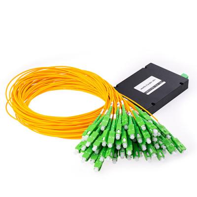China 1 Adapter Input Port Abs Box Plc Splitter 64 Output Ports With SC/APC Pigtails for sale