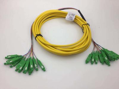 China SC/APC Single Mode Fiber Optic Pigtail Multi Color 900um G657A LC SC FC ST Connector for sale