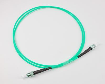 China ST/ST Fiber Optic Patch Cord Simplex 3.0mm SM/MM/OM3/OM4/OM5 With PVC / LSZH Jacket for sale