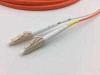 China Ruggedized Flat Twin Duplex Fiber Optic Patch Cable LC-LC Multimode LSZH Jacket Covered for sale