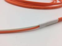 China Ruggedized Flat Twin Duplex Fiber Optic Patch Cable LC-LC Multimode LSZH Jacket Covered for sale