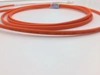 China Ruggedized Flat Twin Duplex Fiber Optic Patch Cable LC-LC Multimode LSZH Jacket Covered for sale