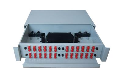 China 2U Slide Rack Mount ODF Fiber Optic Cable Termination Patch Panel 48/96 Port for sale