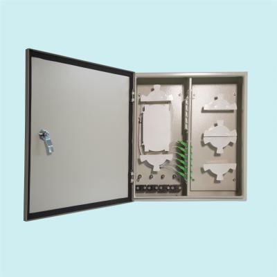 China Cold Roll Steel Fiber Optic Termination Box Suitable For 6 12  24 48 Fiber Connection for sale