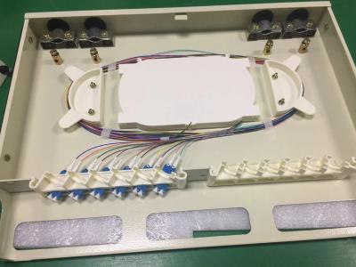 China ODF Fiber Optic Patch Panel 1U 24 Ports Sliding Type With Front Dust Cover for sale
