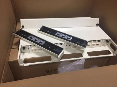 China ODF Fiber Optic Patch Panel 1U 24 Ports Sliding Type With Front Dust Cover for sale