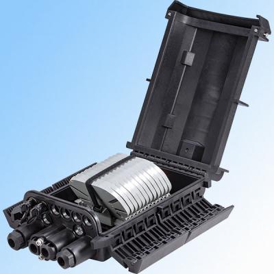 China Mechanical Sealling Fiber Optic Splice Closure Max Capacity 144F Installed With 12 Splicing Trays for sale