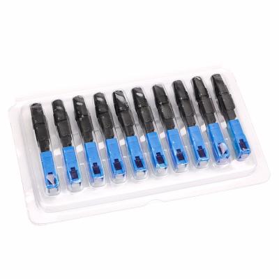 China Quick Connect Fiber Optic Connectors SC/UPC SC/APC Easy Termination For Drop Cable for sale