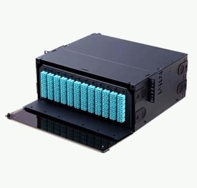 China High Density MPO MTP Fiber Patch Panel 288 Port 4U Fully Loaded With LC Duplex Adapter for sale