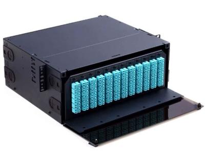 China High Density MPO MTP Fiber Patch Panel 288 Port 4U Fully Loaded With LC Duplex Adapter for sale