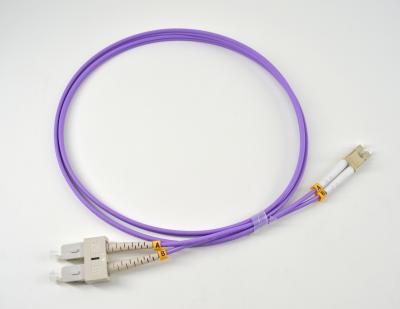 China SC To LC Optical Fiber Patch Cord Multimode Duplex Jumpers OM1 OM2 OM3 OM4 OM5 for sale