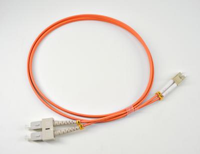 China SC To LC Optical Fiber Patch Cord Multimode Duplex Jumpers OM1 OM2 OM3 OM4 OM5 for sale
