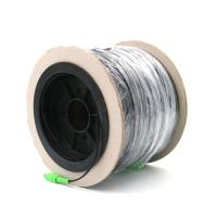 China Simplex Fiber Optical Patch Cord SC SC APC Singlemode G657A1 FTTH Drop Cable Drum for sale