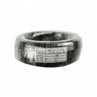China Ftth Drop Cable Fiber Optic Pigtail SC APC Single Mode Pre-Connectorized G652D/G657A for sale