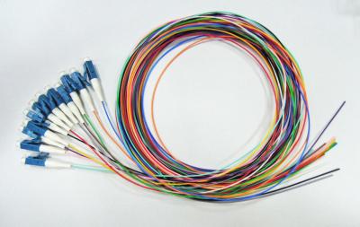 China Unjacketed Color Coded Fiber Optic Pigtail LC UPC For Optical Distribution Frame for sale