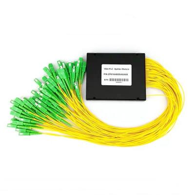 China 64 Way Passive Fiber Optical Splitter 1X64 APC G657A For PON FTTH Cable TV System for sale