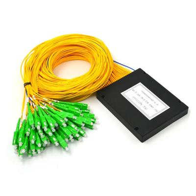 China 64 Way Passive Fiber Optical Splitter 1X64 APC G657A For PON FTTH Cable TV System for sale