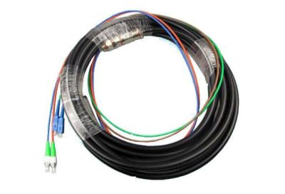 Cina PE all'aperto rinforzato dell'acciaio inossidabile del centro del cavo a fibre ottiche 2 della treccia di SC/FC rivestito in vendita