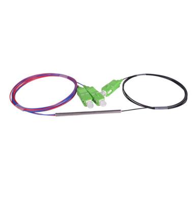 China SC/APC Connectors Fiber Optic Cable Splitter 1x2 FBT Single Mode Standard Coupler 3 Port for sale