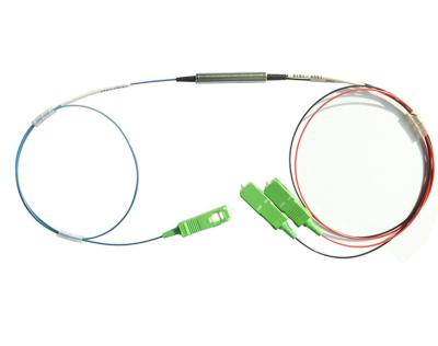 China 3 Port Fiber Optic Multiplexer 1x2 T1550 R1310/1490nm Filter WDM FWDM Device for sale