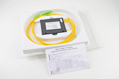 China Low Insertion Loss Fiber Optic Splitter 3 In 1 Out SC/APC Connector 1x3 Single Mode for sale