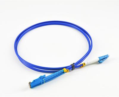 China Duplex Armored Fiber Patch Cords Singlemode Blue LSZH Jacketed With Customized Length for sale