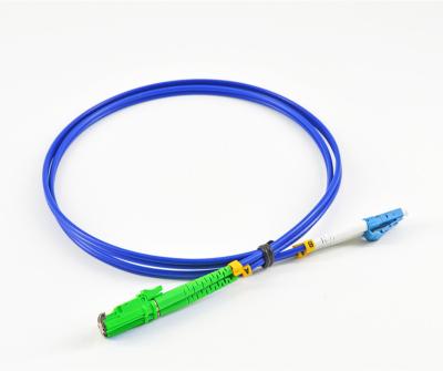 China Duplex Armored Fiber Patch Cords Singlemode Blue LSZH Jacketed With Customized Length for sale