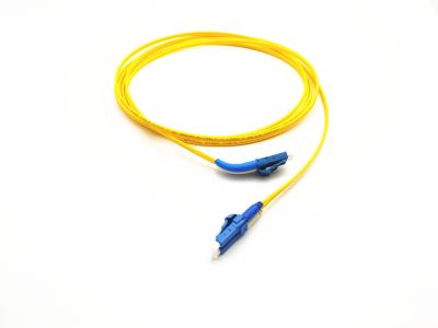 China Data center 45/90 degree angled boot LC/UPC to Short Boot LC/UPC fiber optic patch cord single mode duplex 3m LSZH for sale