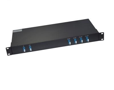 China C21-C22 DWDM OADM Mux Demux , Fiber Optic Multiplexe 1RU 19 Inch Rack Mount for sale