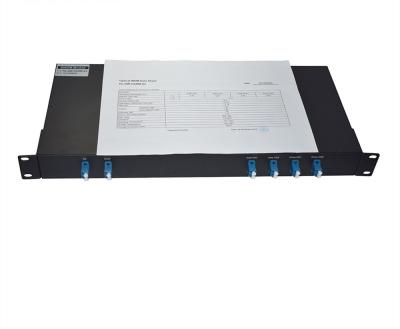 China C21-C22 DWDM OADM Mux Demux , Fiber Optic Multiplexe 1RU 19 Inch Rack Mount for sale