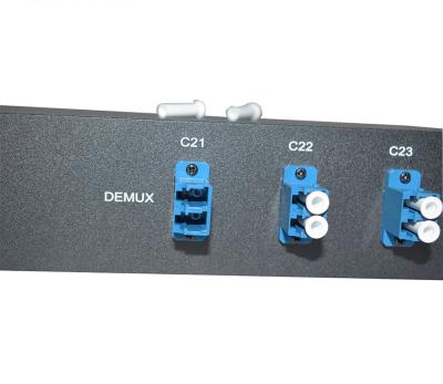 China Single Fiber BIDI DWDM Mux Demux Multiplexer 8/16 Channels Rack Mounted Low insertion loss for sale