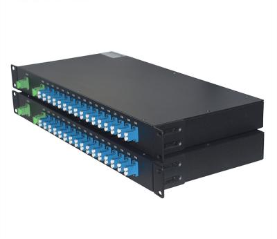 China el multiplexor denso DWDM de la división de la longitud de onda de 100G 16CH se dobla fibra para la transmisión de larga distancia en venta