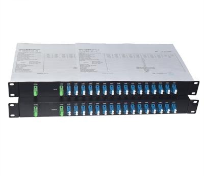 China 100G 16CH Dense Wavelength Division Multiplexer DWDM Dual Fiber For Long Haul Transmission for sale