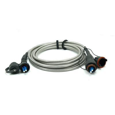 China FTTA Cpri Armored Patch Cord FULLAXS LC To ODVA LC For Telecom Wireless Base Station for sale