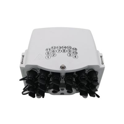 China Pre Loaded Waterproof 16 Core IP68 Ftth Fiber Optic Terminal Box for sale